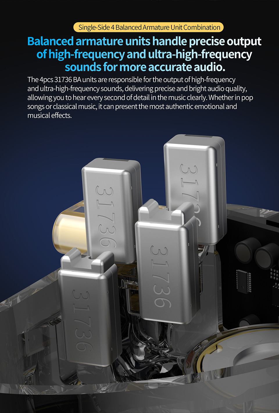 CCA Rhapsody 2DD+4BA Hybrid IEM HiFi In Ear Earphone Wired Earbuds With ...