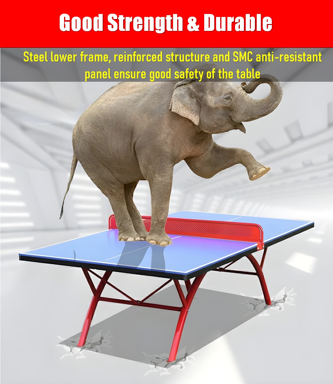 Outdoor SMC Panel Tennis Table Ping Pong Table Waterproof & Sun Proof ...