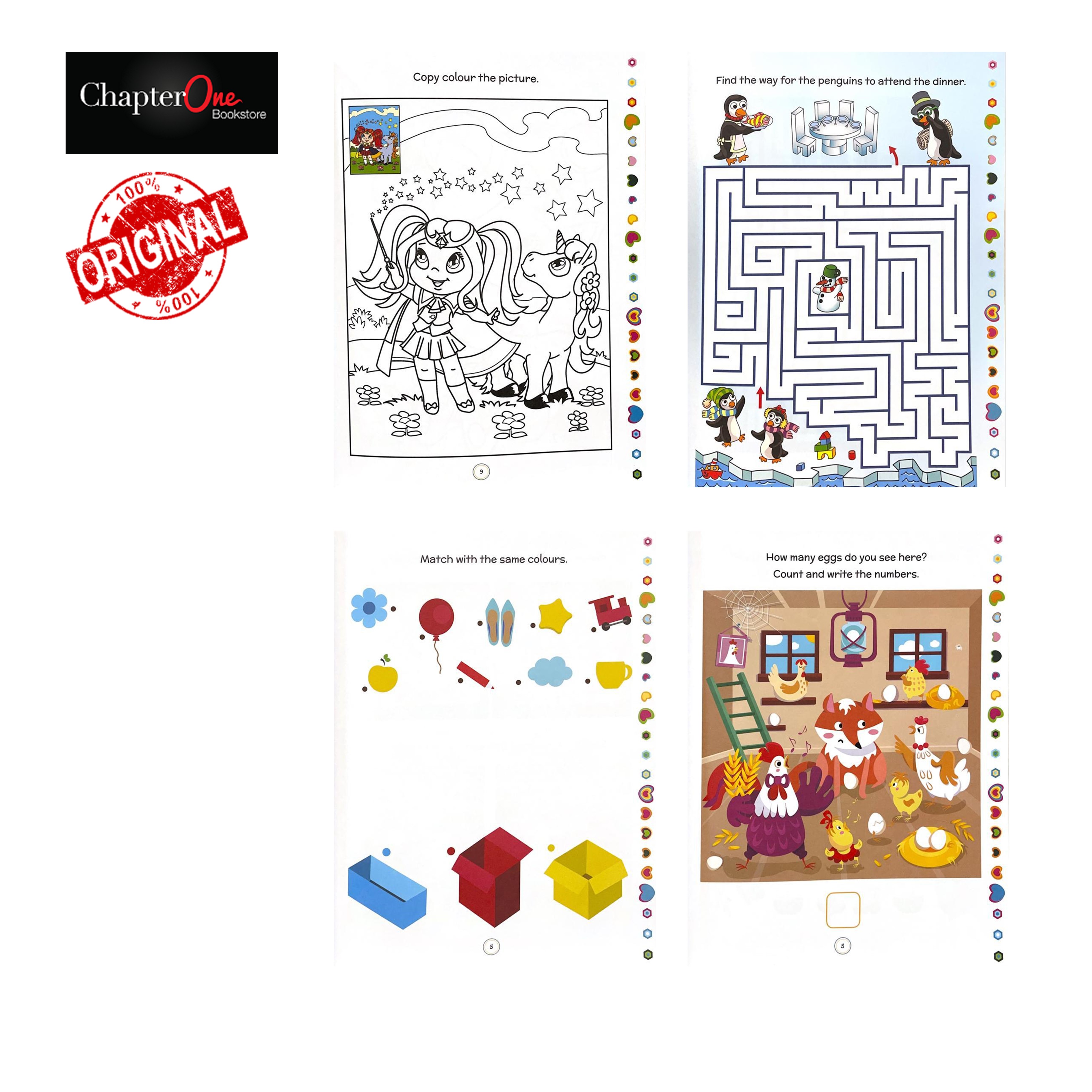 [Mind To Mind] Funtime Activity Book | Colouring / Find the Way / Spot ...