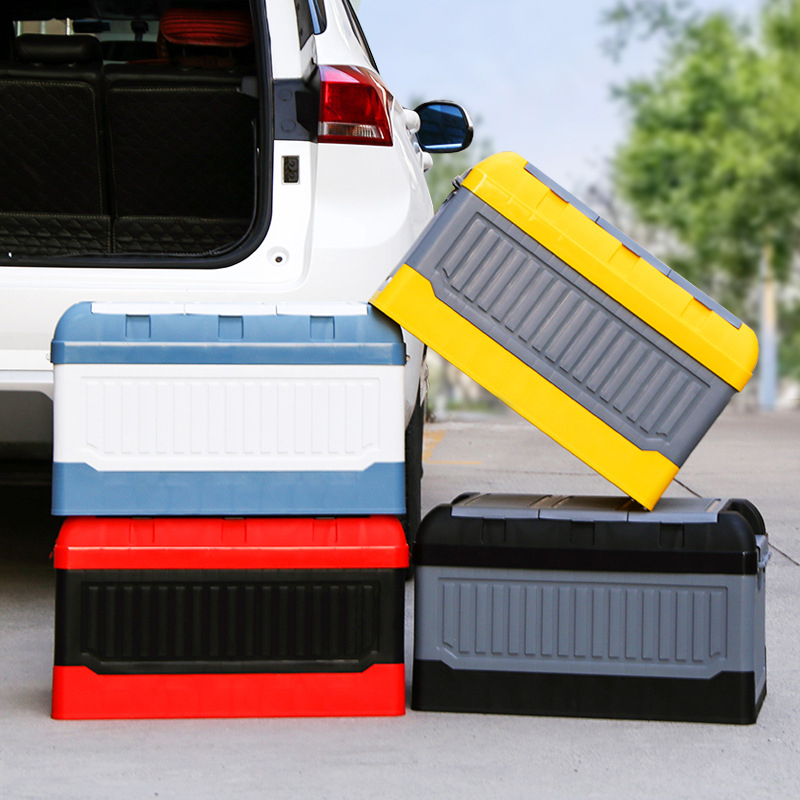 MKZCAR Collapsible Foldable Storage Box Bin Stackable Container Car ...