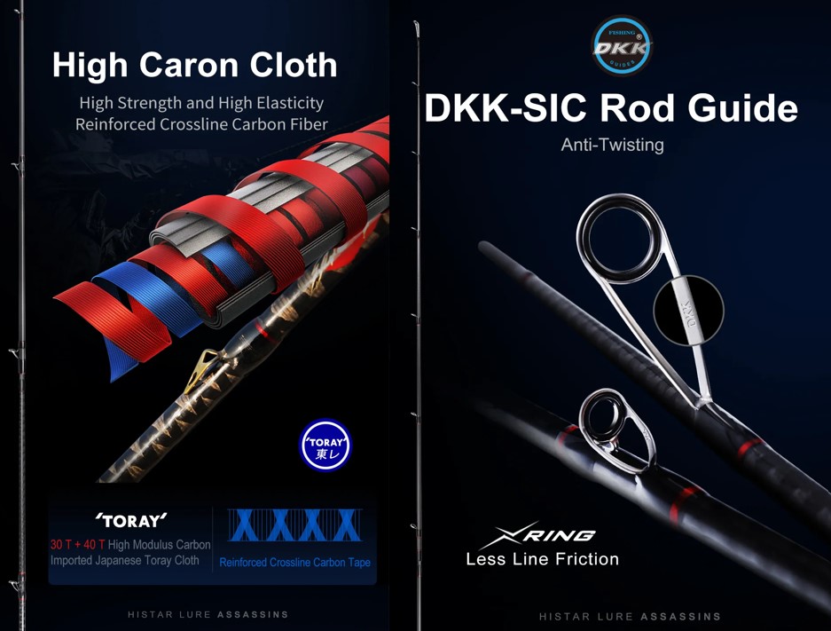 SKYGITZ MALAYSIA Histar Assassins Fast Action Spinning and Casting 4pcs ...