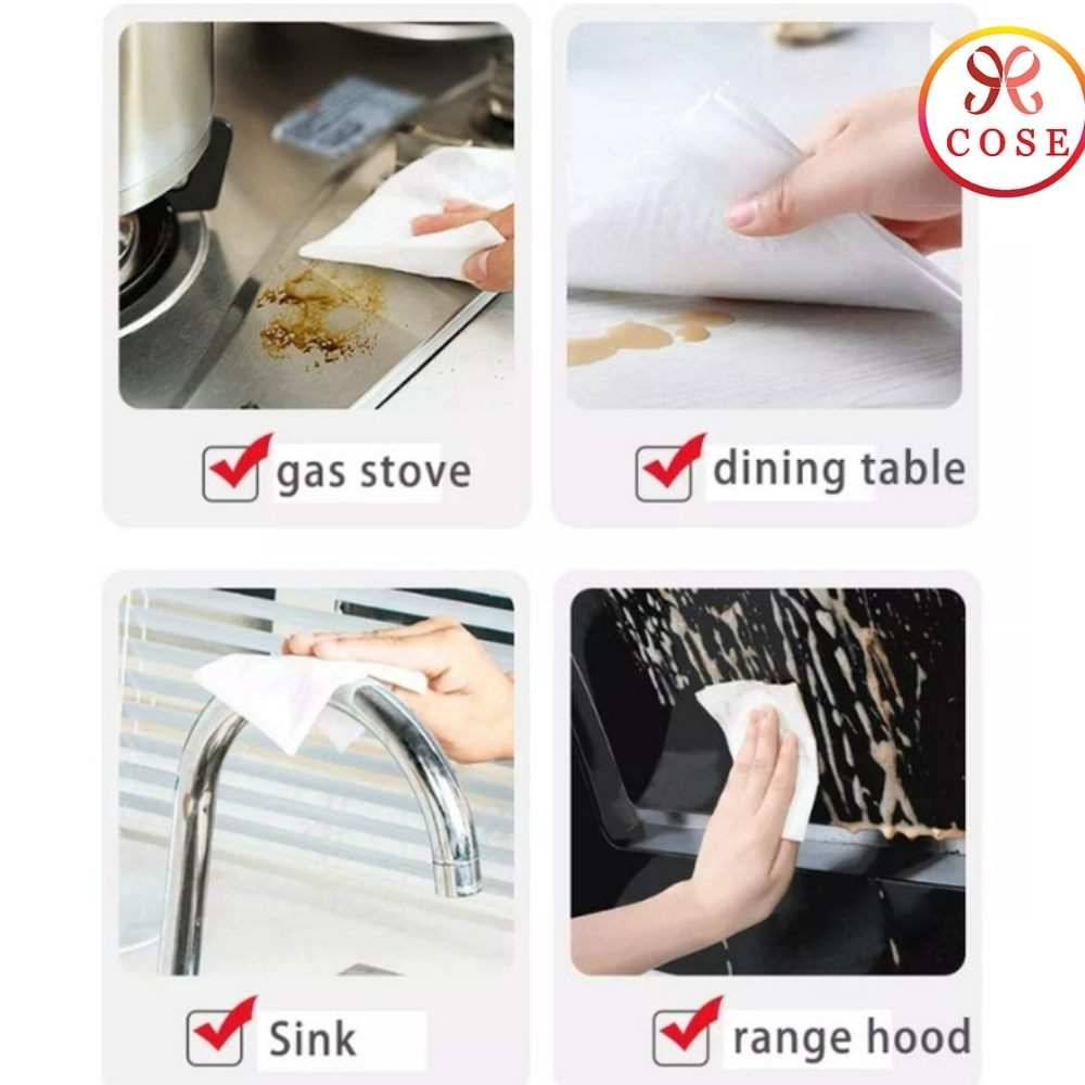 COSE Kitchen Wipes 80PCS Disposable Kitchen Wet Tissue Cleaning ...