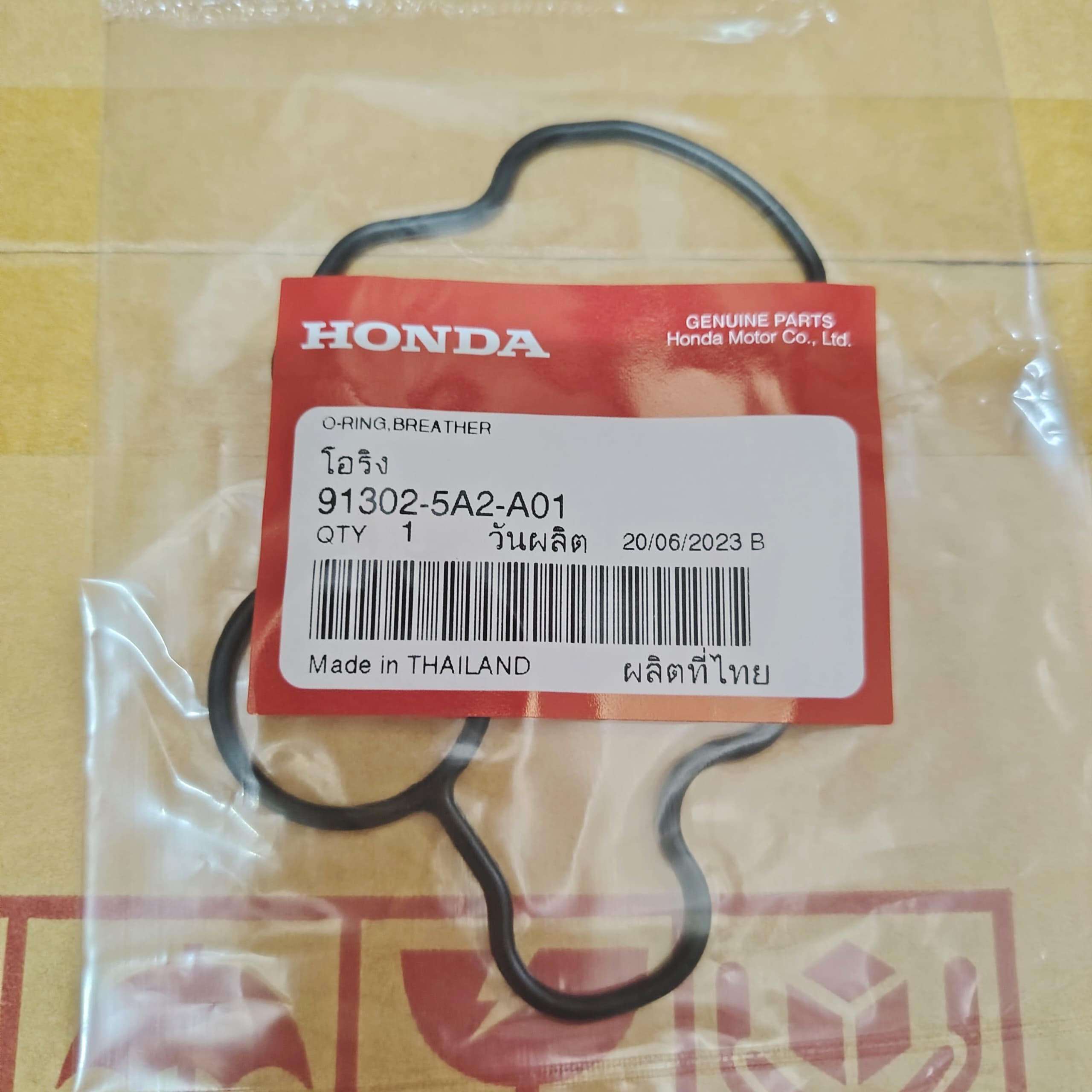 91302-5A2-A01 Ori CYLINDER BLOCK O-RING, Breather Honda Accord T2A 2.4 ...