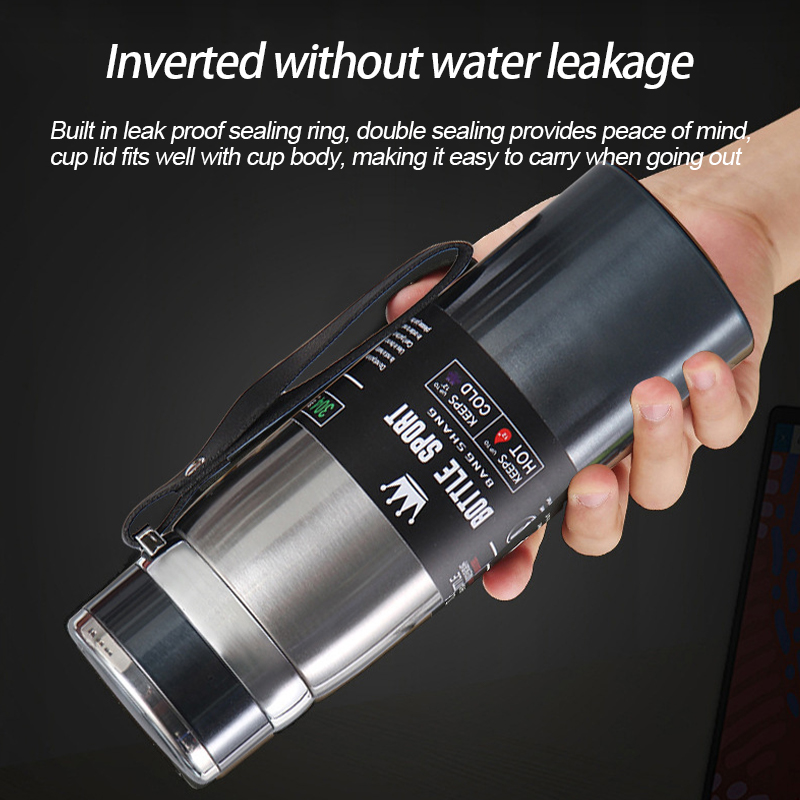 800ml/1000ml Thermos Bottle 316 Stainless Steel Vacuum Flask Bottle ...