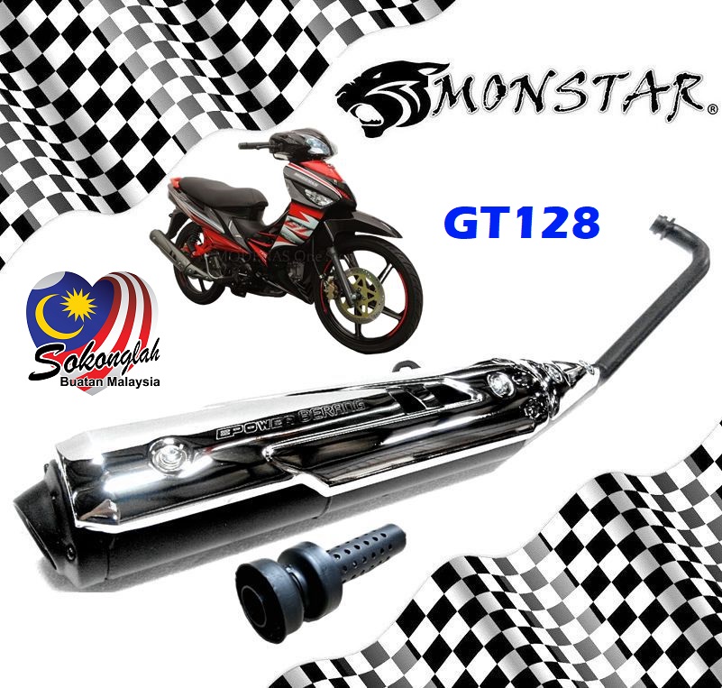 GT128 GT 128 Racing Std Open Exhaust Ekzos EPOWER BERANG Modenas ejm ...