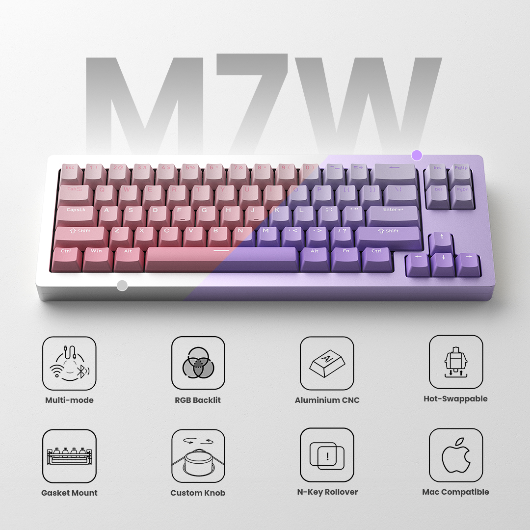 (AONE PLUS SS2) MonsGeek M7W Fully Assembled Multi-Mode Wireless Hot ...