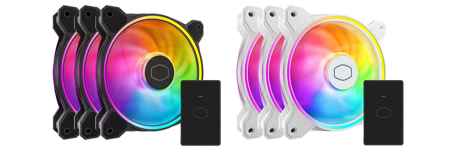 COOLER MASTER MASTERFAN MF120 Halo² 3 IN 1 FAN PACK WITH CONTROLLER ...