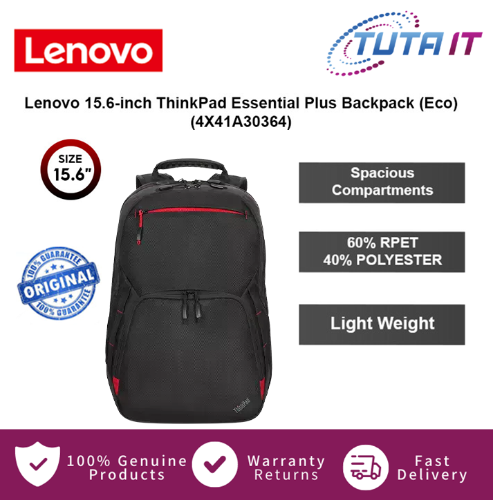 Lenovo ThinkPad Essential Plus 15.6-inch Backpack (Eco) - 4X41A30364 ...