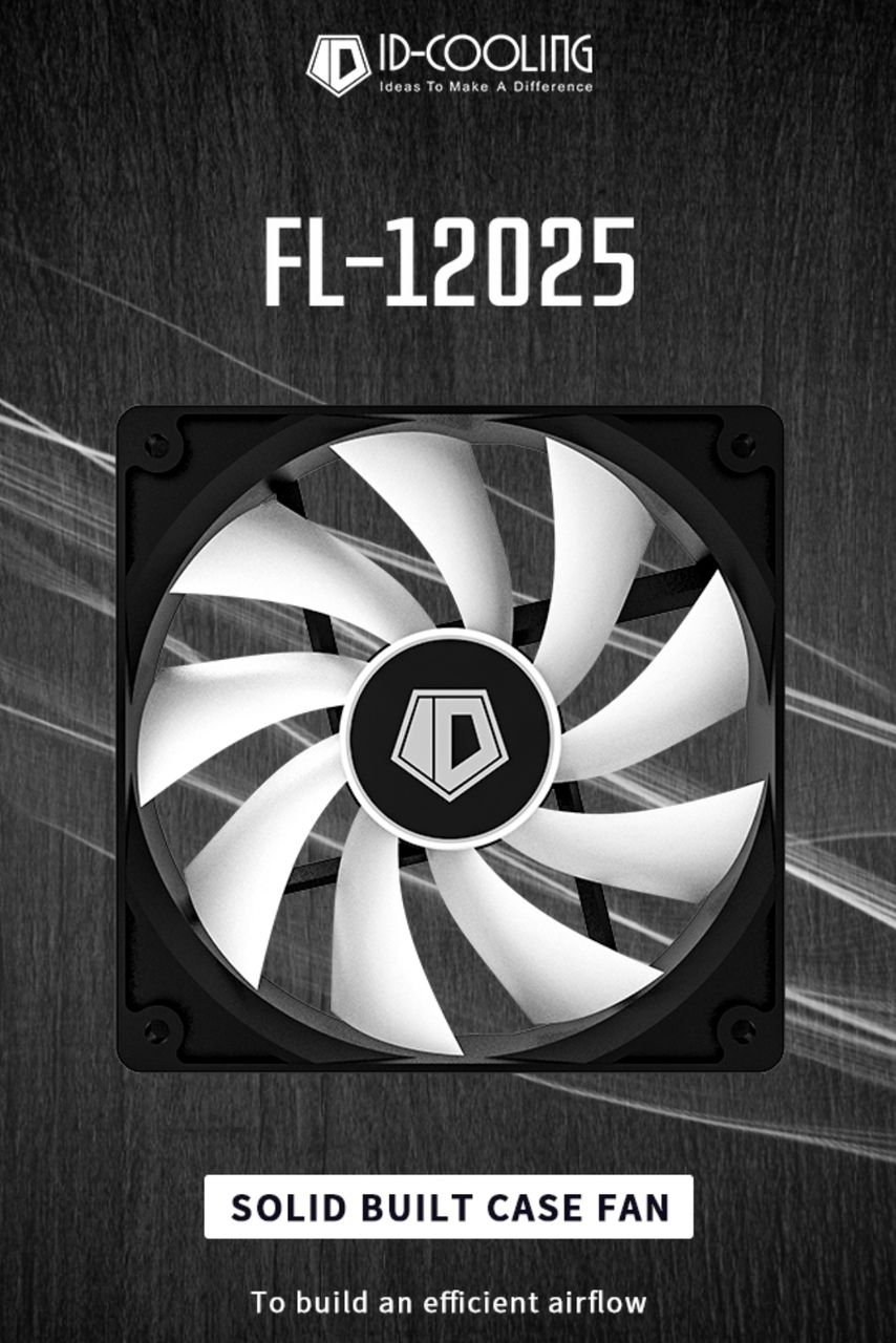 ID-COOLING XF-12025-SW & XF-12025-SD white version 12cm 4PIN LED ...