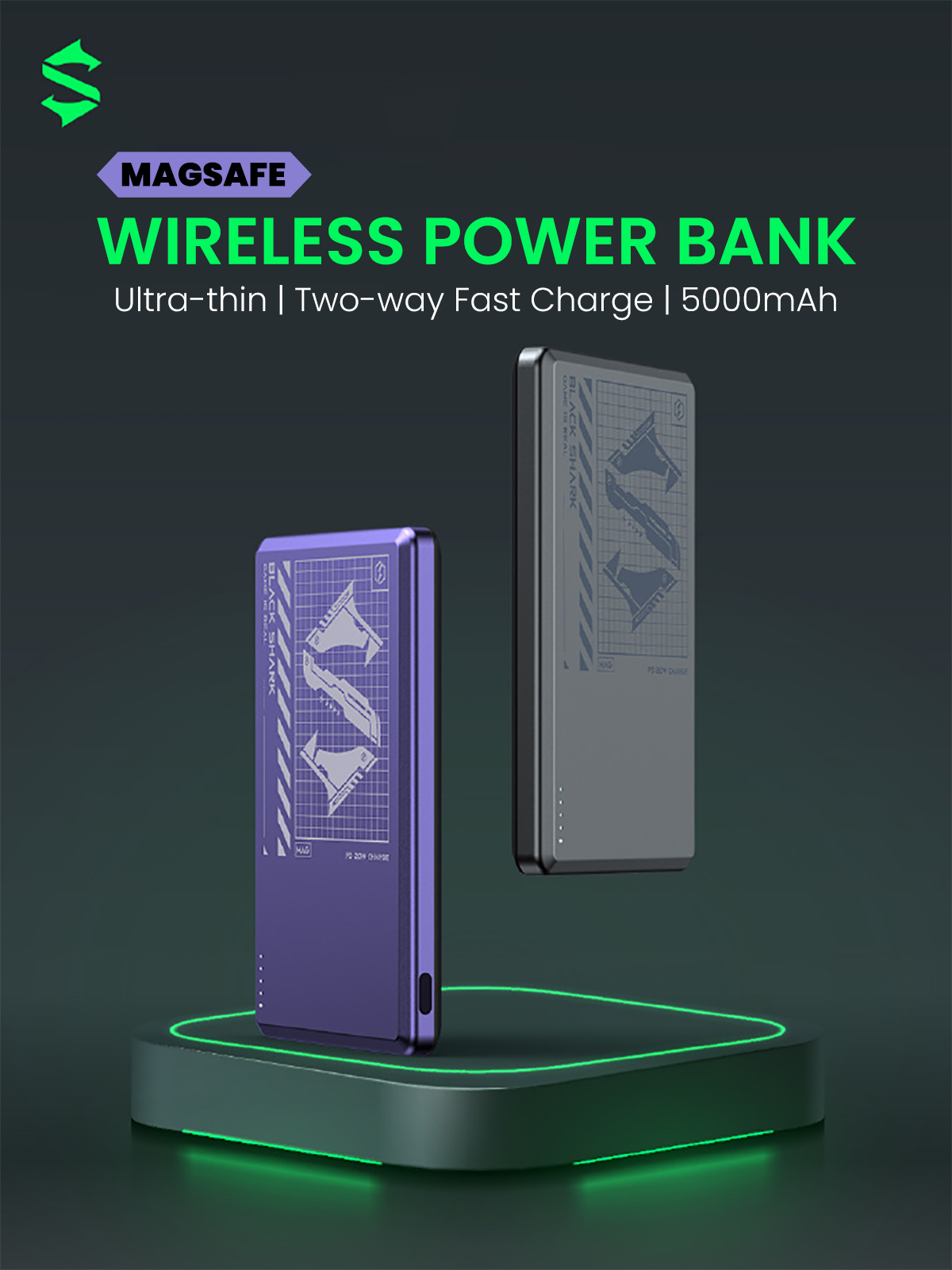 Black Shark Blade Magnetic Power Bank (5000mAh) | Shopee Malaysia