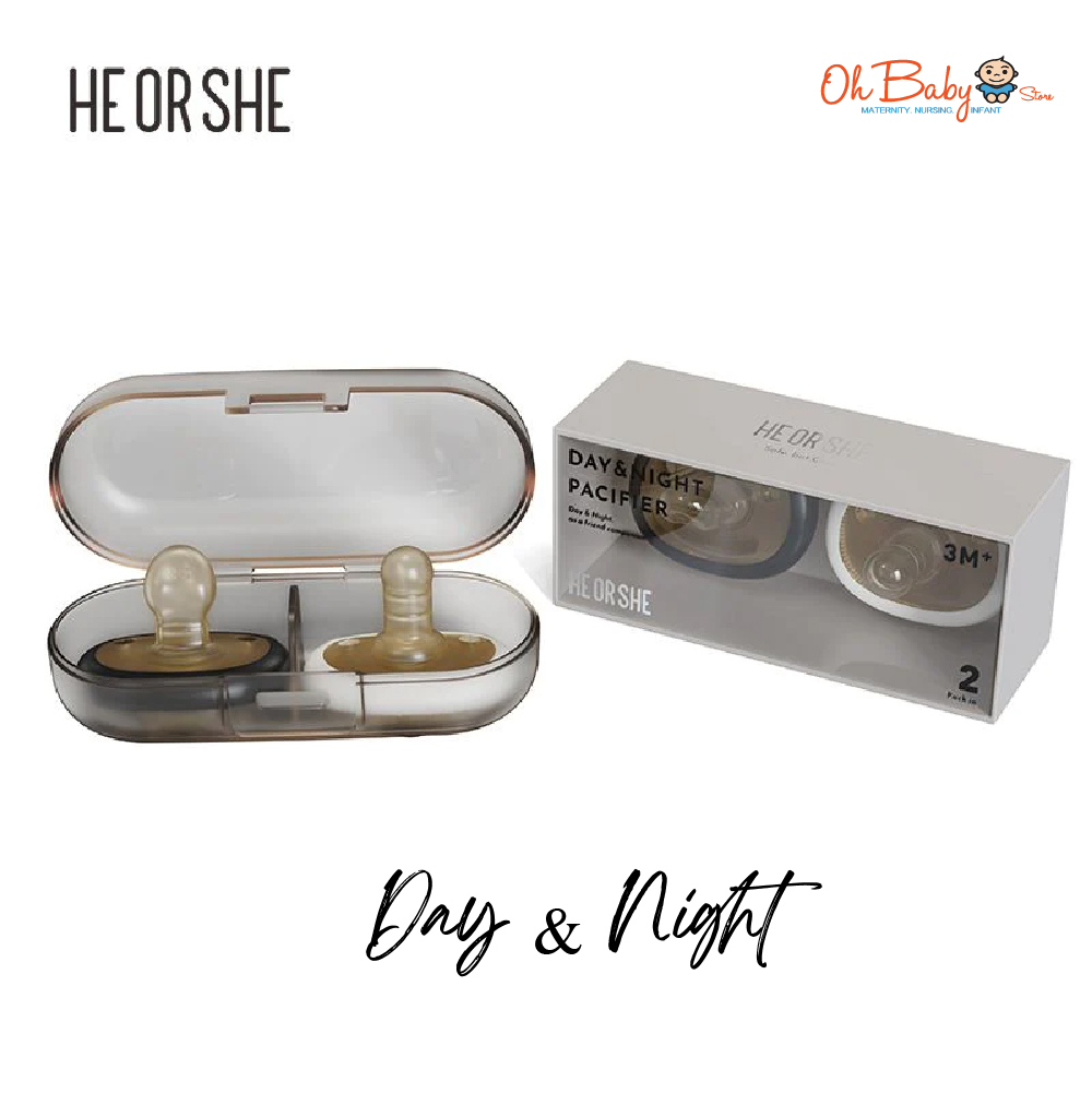 He Or She Day & Night Pacifier (2 Pcs/Pack) | Shopee Malaysia