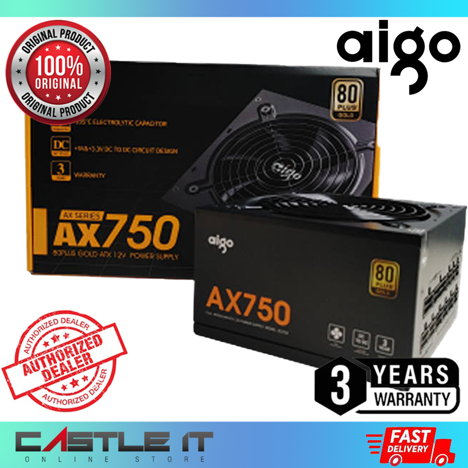 Aigo GP550 GP650 GP750 PMT750W / 550W 650W 750W 80PLUS Bronze Power Supply DarkFlash Rated PSU ...