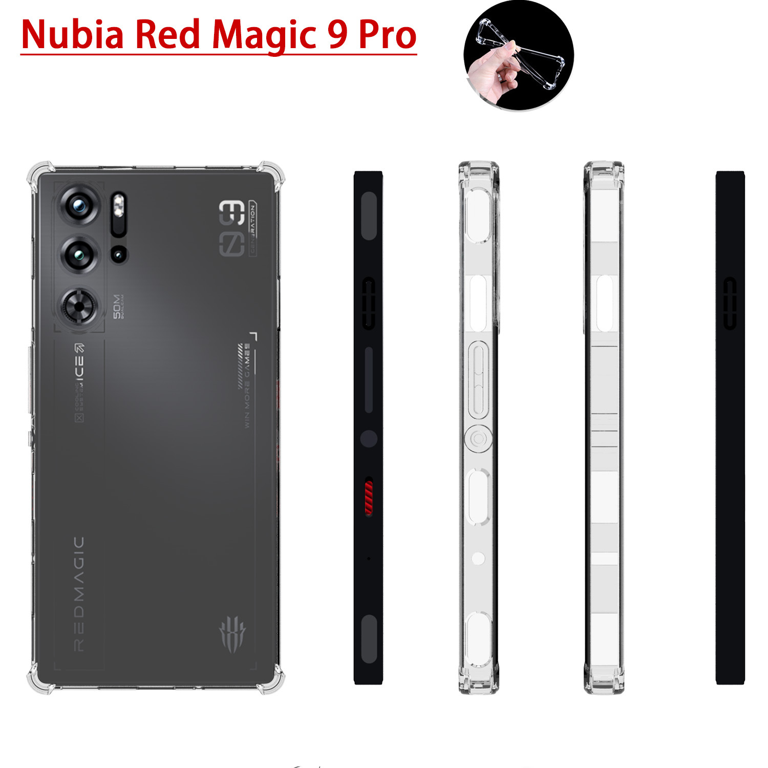 Red Magic 9 Pro Case RedMagic 9 Pro TPU Bumper Case Casing Cover ...