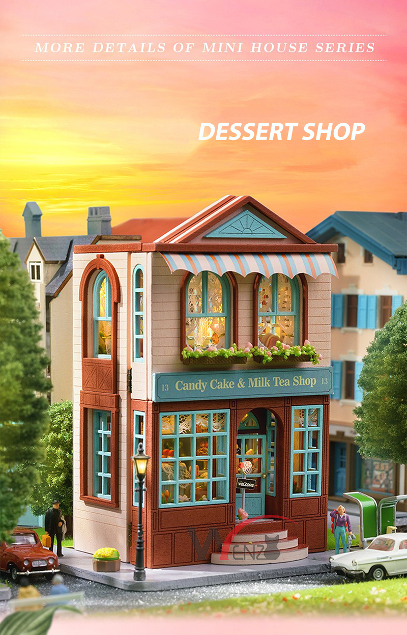 Wenz Mini House Series DIY Miniature Doll Houses Miniature Building ...