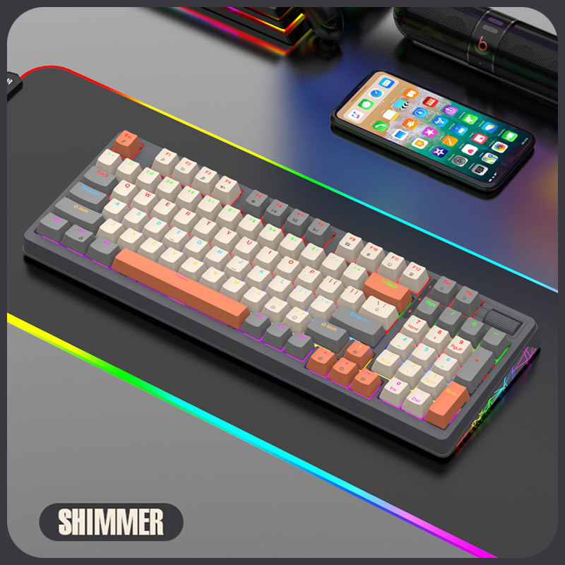 XUNFOX K85 HOTSWAPABLE SWITCH & CAP 96 KEYS WITH VOLUME CONTROL 2 TONE ...