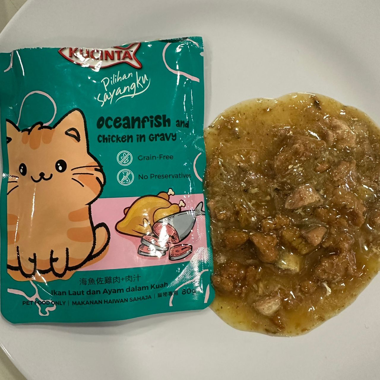 Kucinta Pouch 80g X 12 Pouch (1 Box) Kucinta Wet Food For Cat | Shopee ...