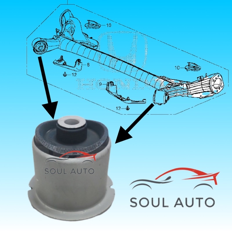 Honda HR-V T7A (2015-2022 year) Rear Suspension Axle Arm Bush HRV ...