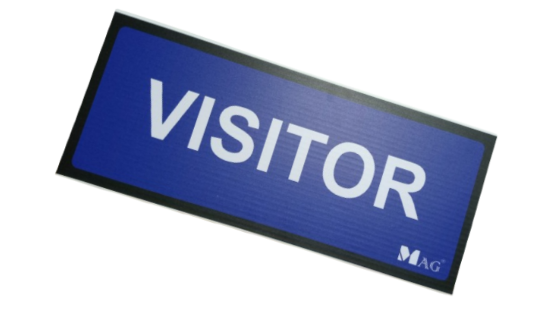 MAG Visitor Signboard Waterproof Sticker for Barrier Gate Arm 37x15cm ...