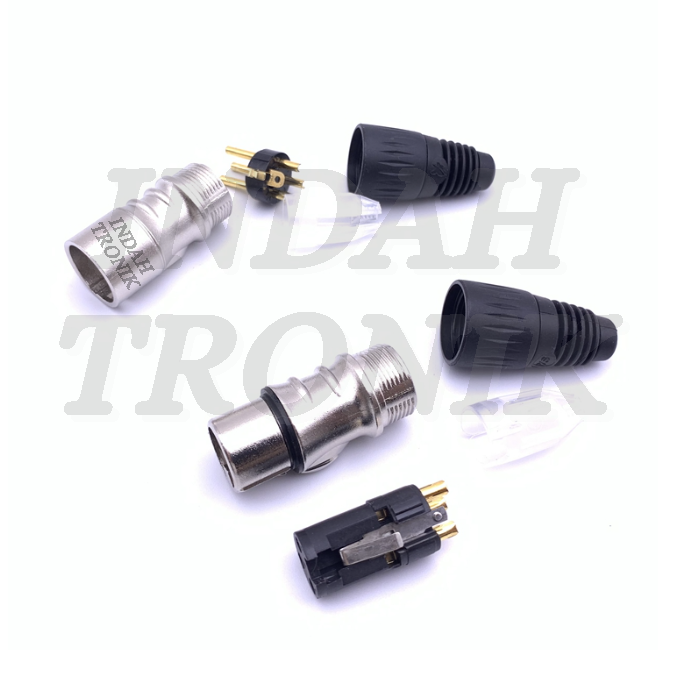3Pin XLR Connector Female & Male 3 Pole Plug & Socket Jack Mikropon ...