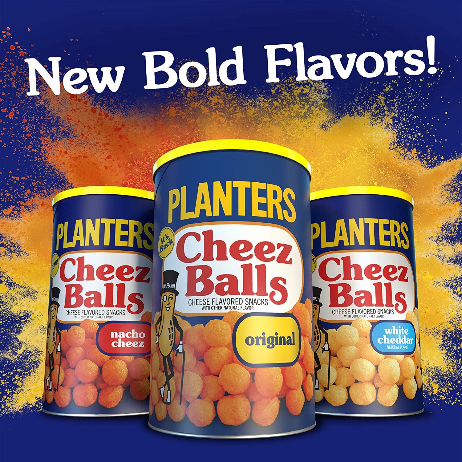 Planters Original Cheez Balls/Cheez Curls, Cheese Flavored Snacks, 2.75 ...