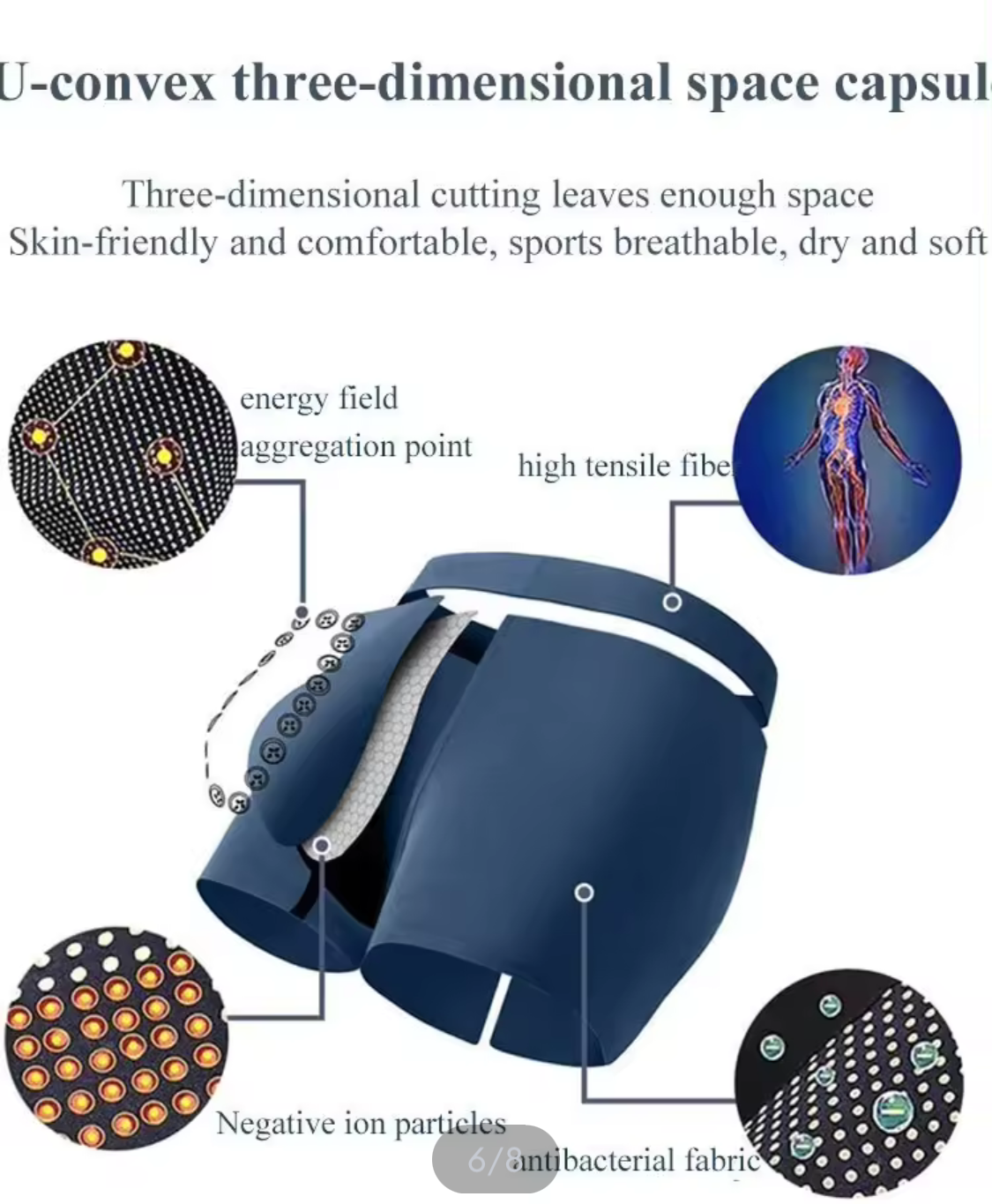 Men's Physiological Boxer Men Magnet Underwear Health Care Function ...