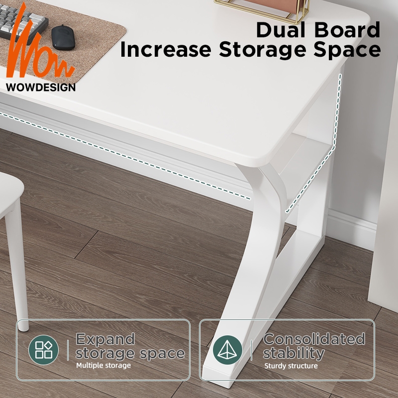 Study Table Computer Desk Meja Study Meja Office 120/140/160CM Meja ...