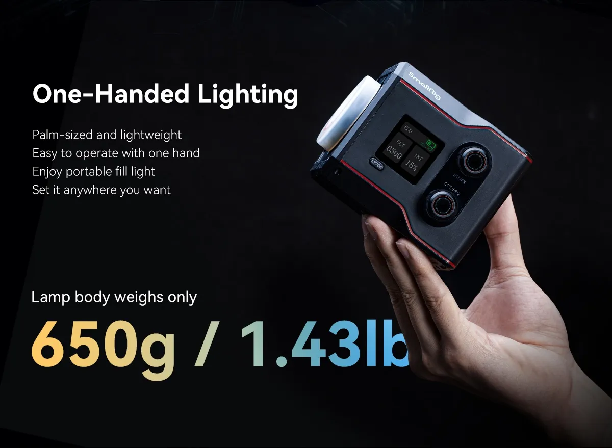 SmallRig RC 60B RC60 RC60B COB Video Light with Built-in 3400mAh ...