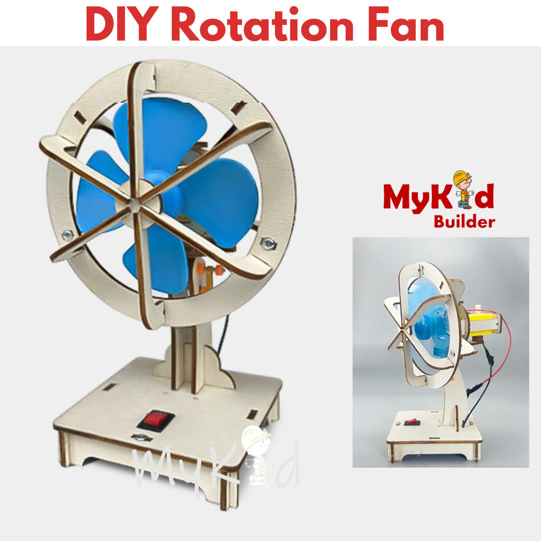 RBT Projek Kipas Berputar DIY Oscillating Fan Educational Toys ...