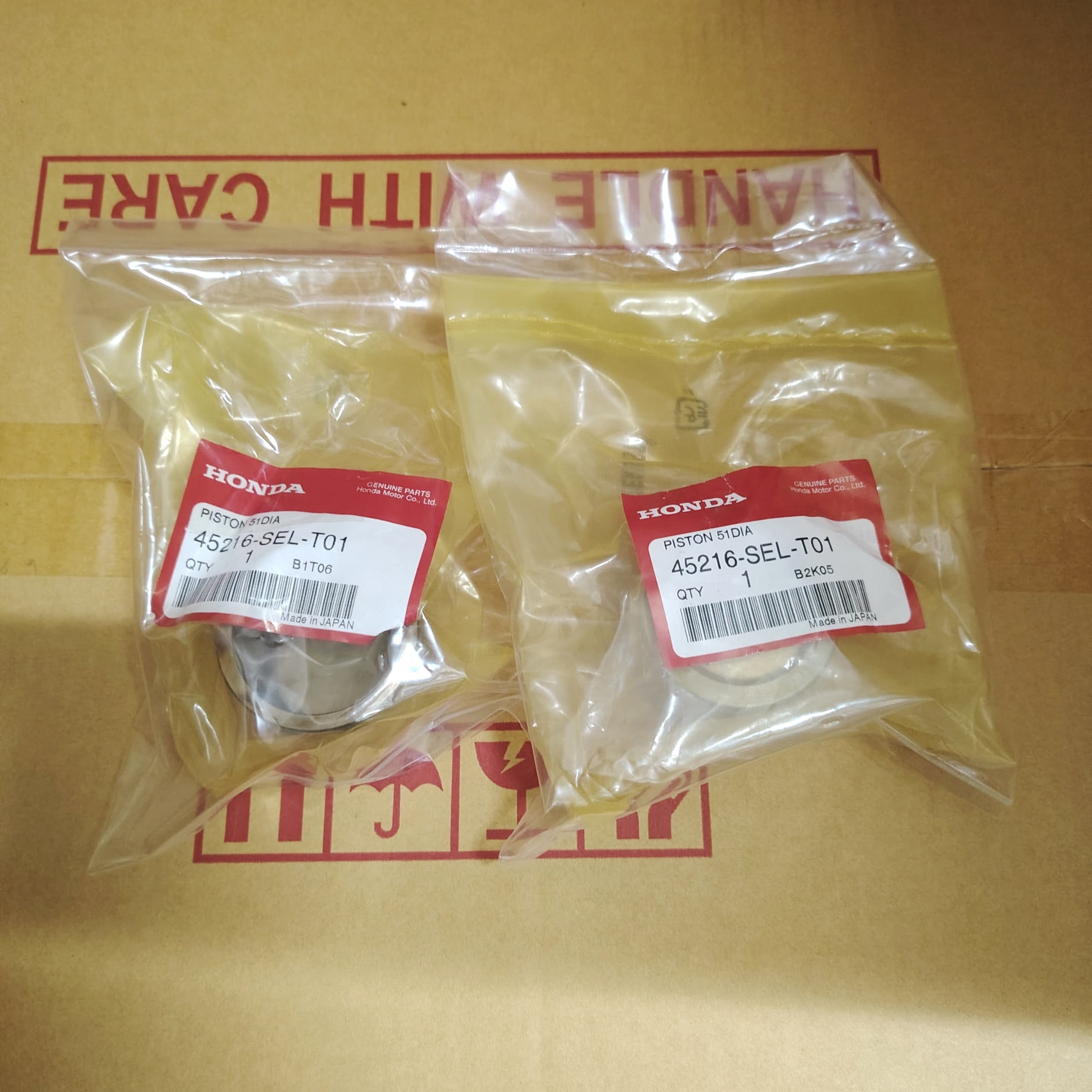 45216-SEL-T01 Honda Ori Front Disc Brake Caliper Piston Honda City SX8 ...