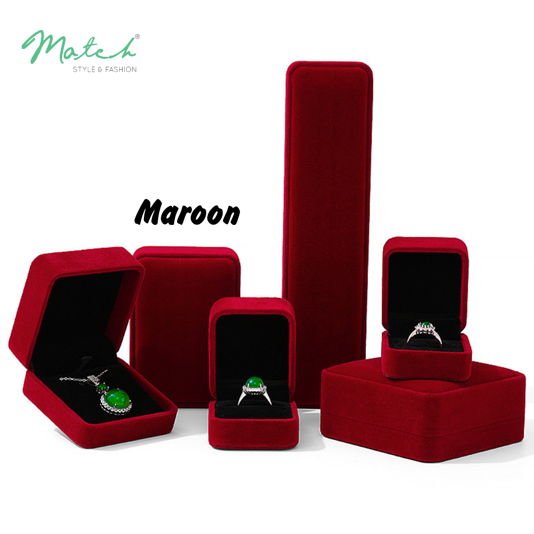 Velvet Jewelry Box Ring Necklace Bangle Bracelet Display Orgainzers ...