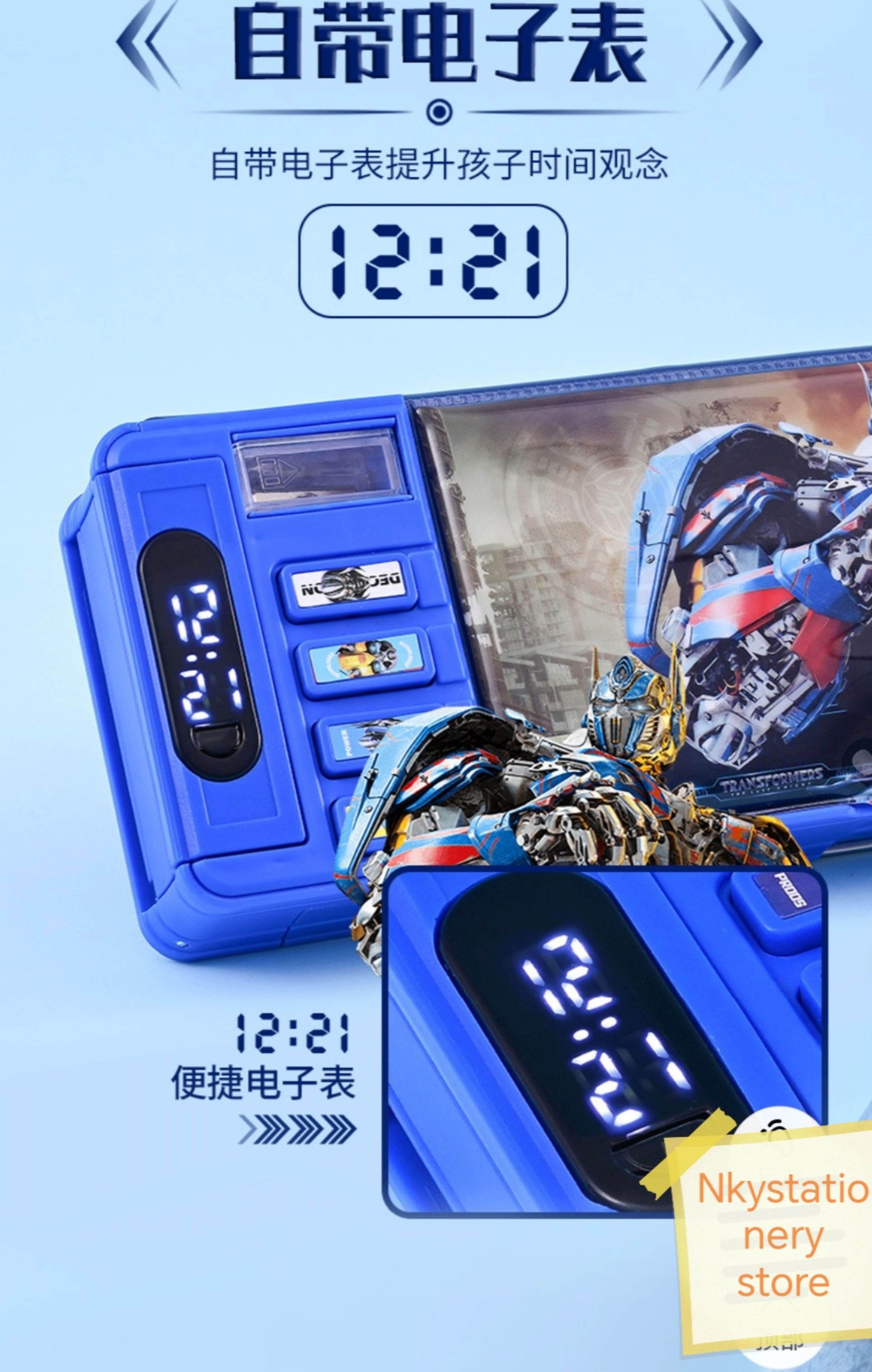 🔥Ready Stock🔥 Digital Jam Magnet Transformer Boy Pencil Case kotak ...