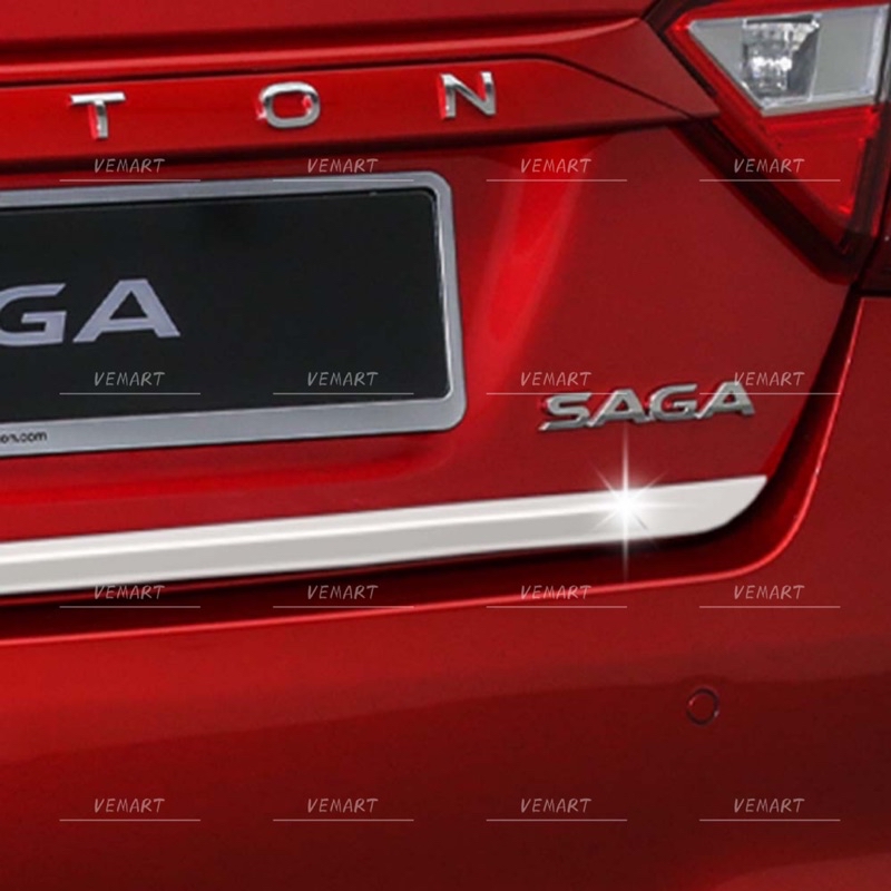 Vemart proton saga VVT mc1 mc2 2016-2024 chrome tail gate trim garnish ...