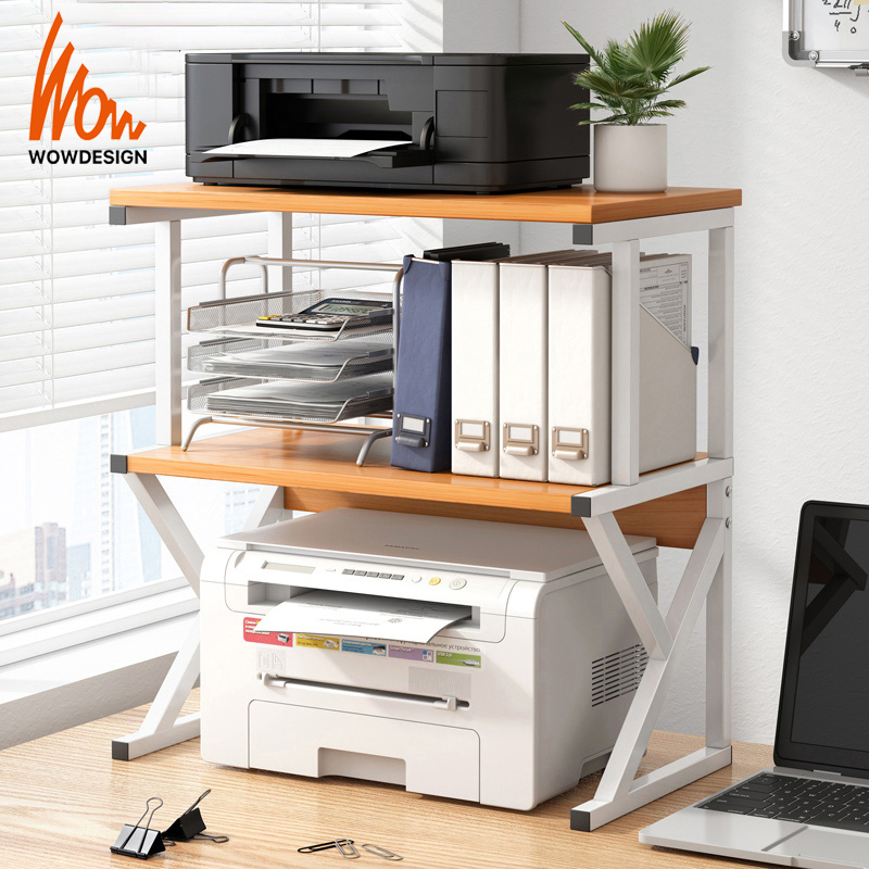 Printer Rack Multi-Layer Printer Shelf Desk Organizer Document Rack ...