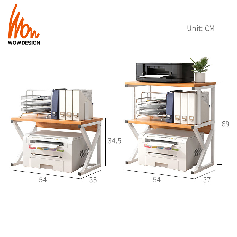 Printer Rack Multi-Layer Printer Shelf Desk Organizer Document Rack ...