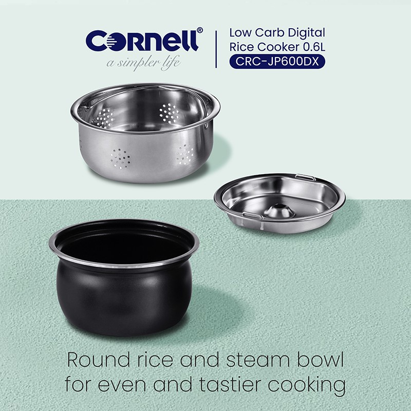 Cornell Digital Low Sugar Rice Cooker 0.6L Baby Porridge Cooker Periuk ...