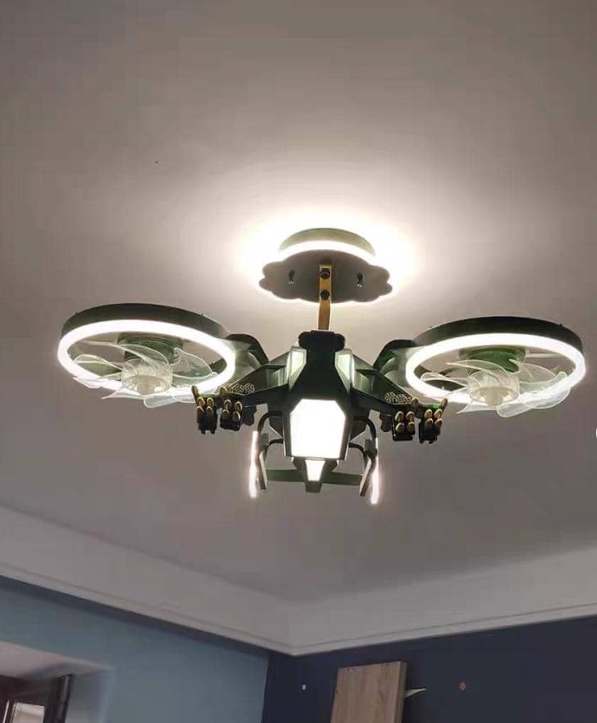 SamSpace Apps Control Helicopter Ceiling Fan with 3 Adjustable | Shopee ...