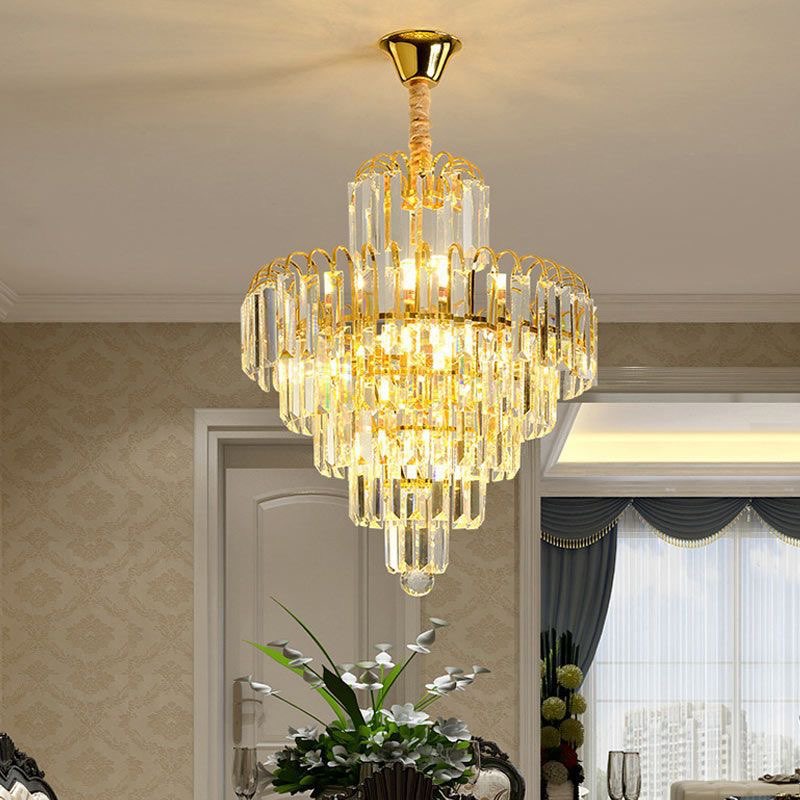 Luxury Crystal Chandelier Ceiling Lamps Pendant Lamp Hanging Light ...