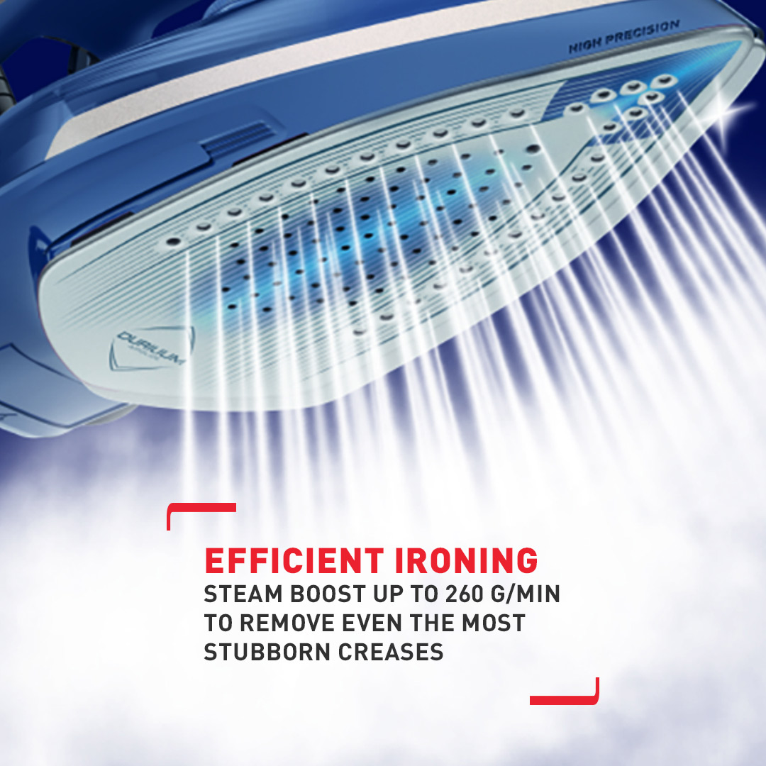 [NEW] Tefal 2800W Steam Iron Smart Protect Plus FV6872 No Temp Setting ...