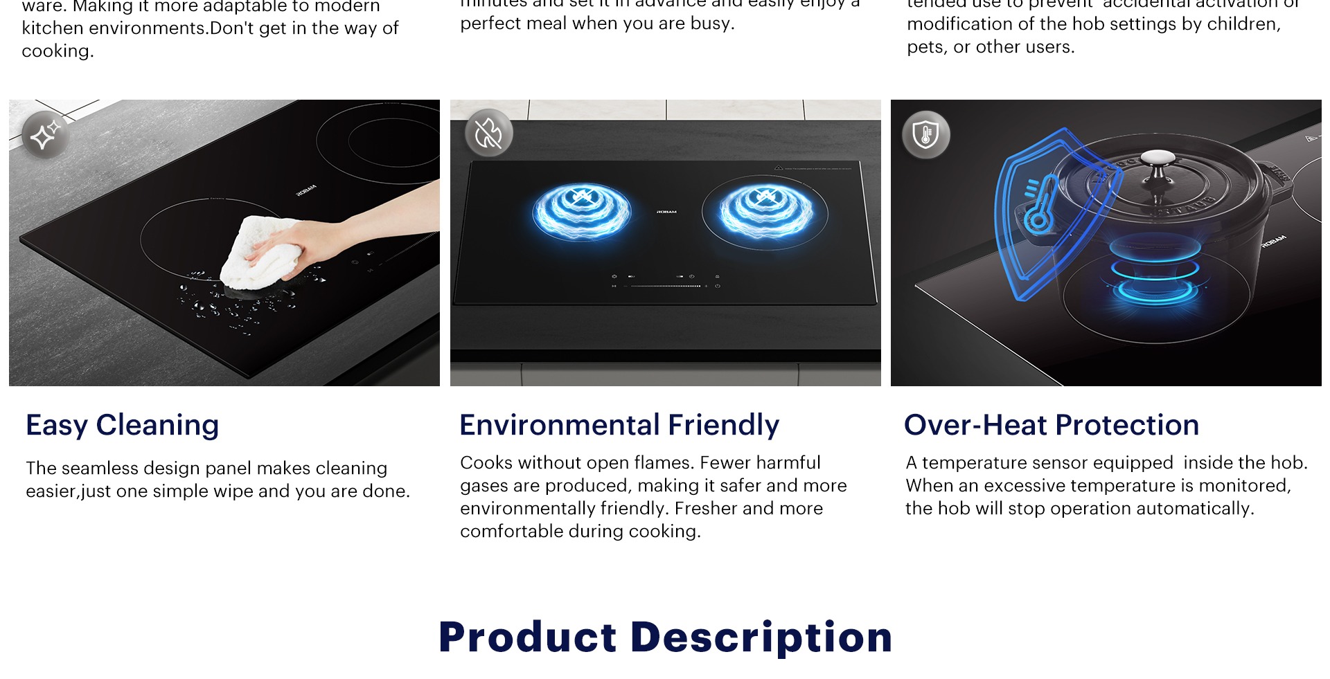 ROBAM Electric Hob With 2 Ceramic Cooking Zone SRB-7W2H00 | Shopee Malaysia