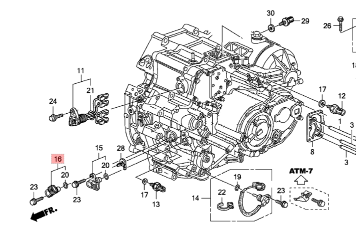 GEAR BOX/ PICK-UP SENSOR HONDA CITY TMO, CRV SWA 28820-RWE-003 3Pin ...