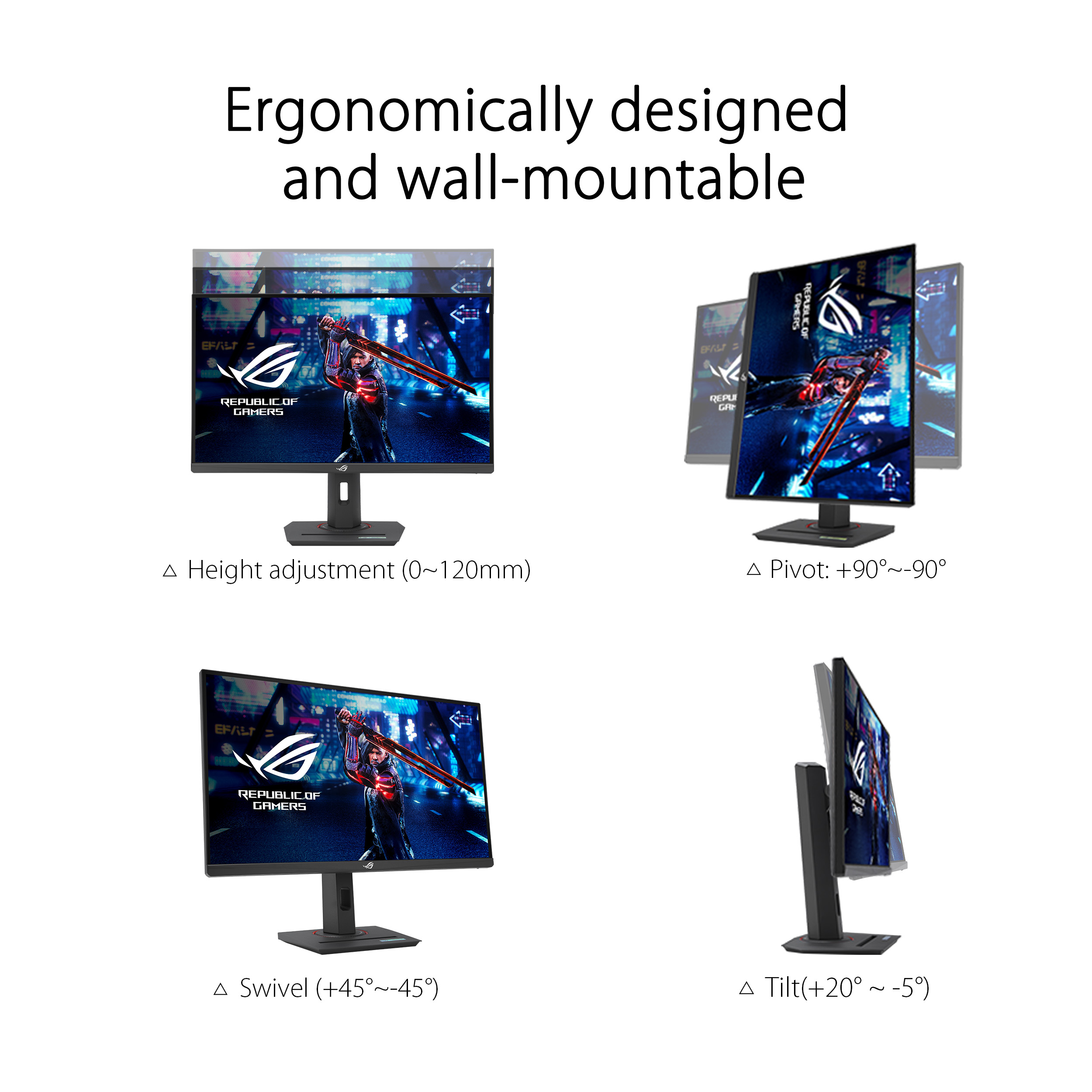 ROG Strix XG27ACS USB Type-C Gaming Monitor - 27 inch, 180Hz, G-Sync ...