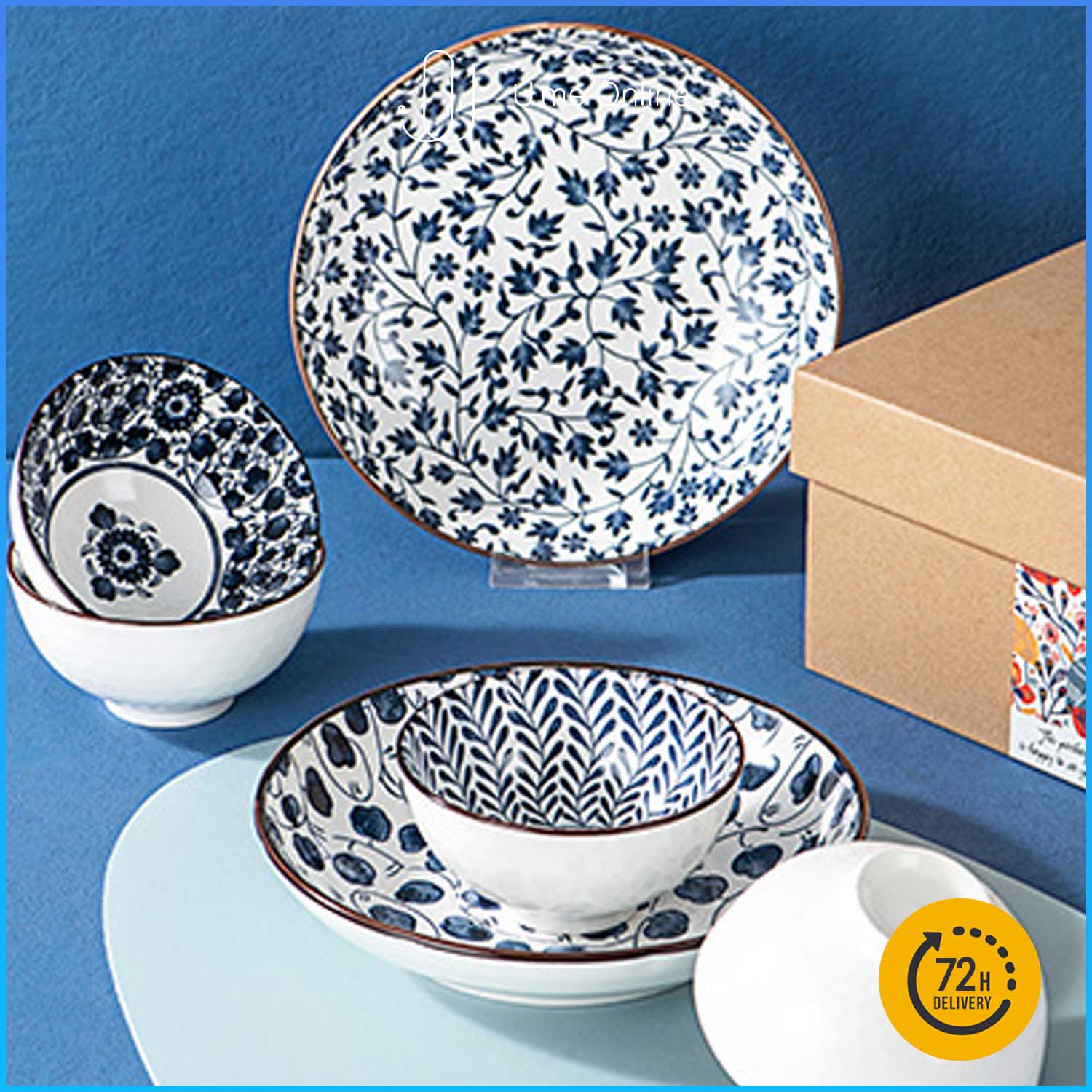 U.me Japanese Style Rice Bowl Porcelain Bowl Mangkuk Ceramik Hadiah ...