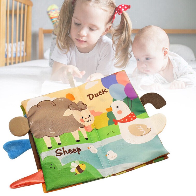 Baby Book Cloth Book for baby Buku baby Soft book for baby Sensory book ...