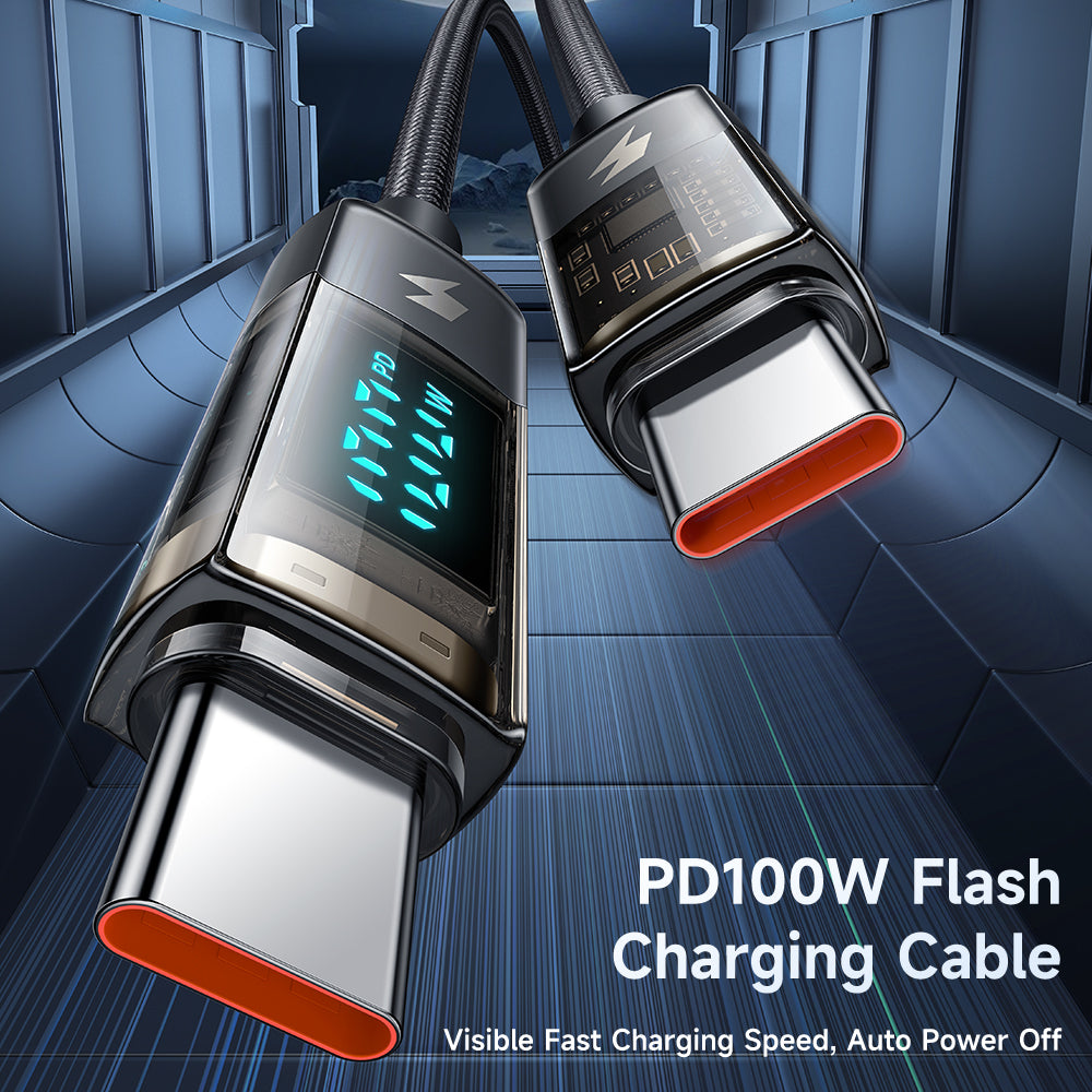 MCDODO Quick Charge Data Cable Digital Display Support Android iOS ...