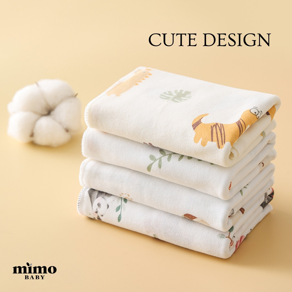 Mimo Baby Baby Handkerchief | 100% Cotton | Handkerchief bayi | Shopee ...