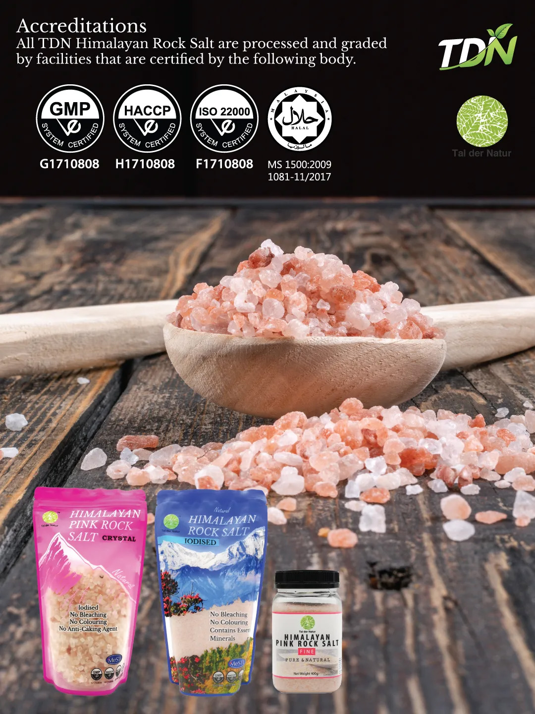 (EXP: 12/2030) Tal der Natur Himalayan Pink Rock Salt Natural Salt from ...