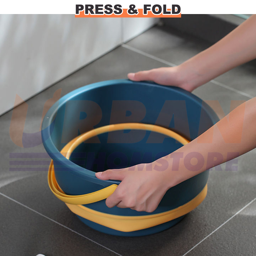 UBH Foldable bucket basin Collapsible pail bucket 10L/17L Upgrade ...