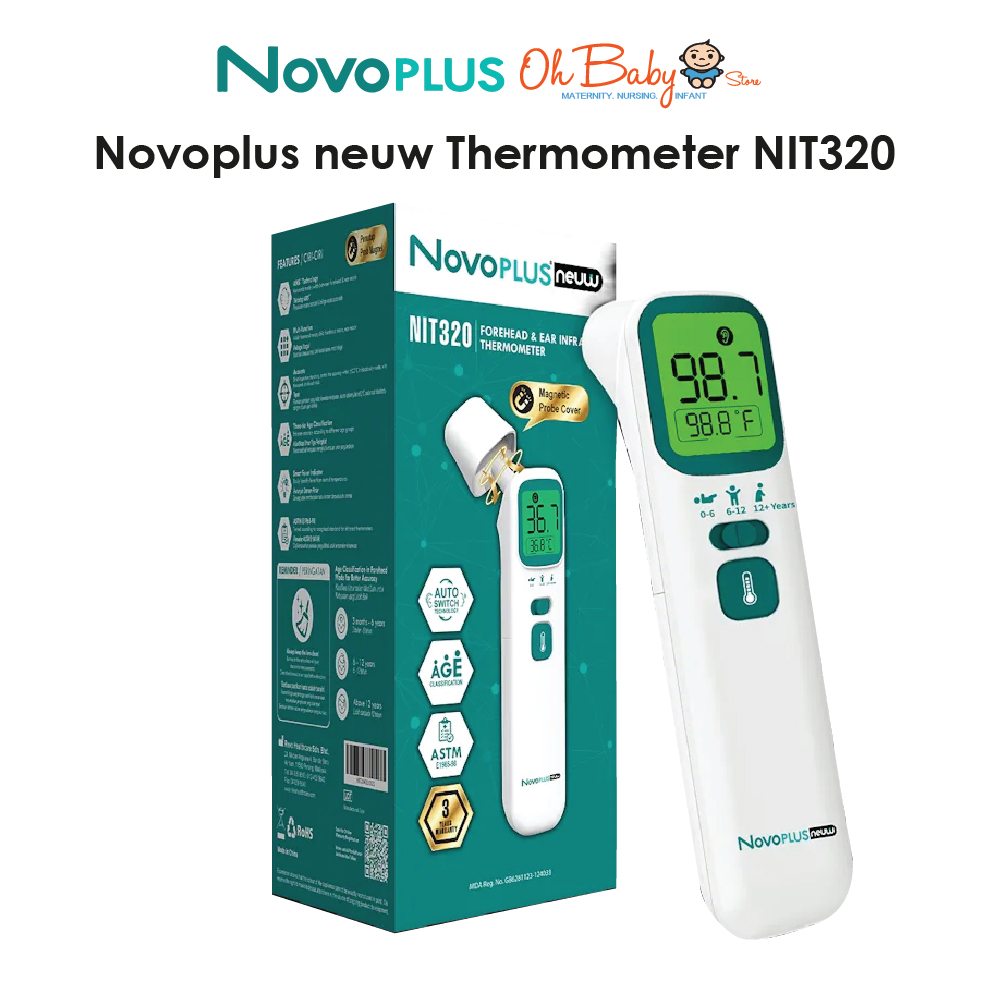 Novoplus neuw Forehead & Ear Infrared Thermometer NIT320 (3 years ...