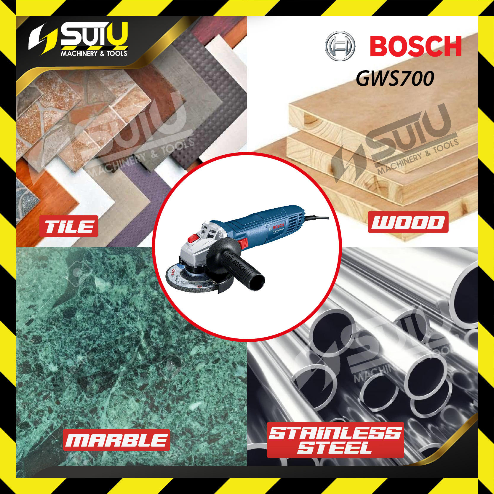[ LIMITED PROMOTION ] BOSCH GWS700 / GWS 700 4" / 100MM Corded Angle ...