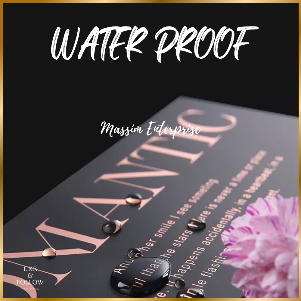 INS Simple Elegant Wording Wrapping Paper Black Wording Gold Wording ...
